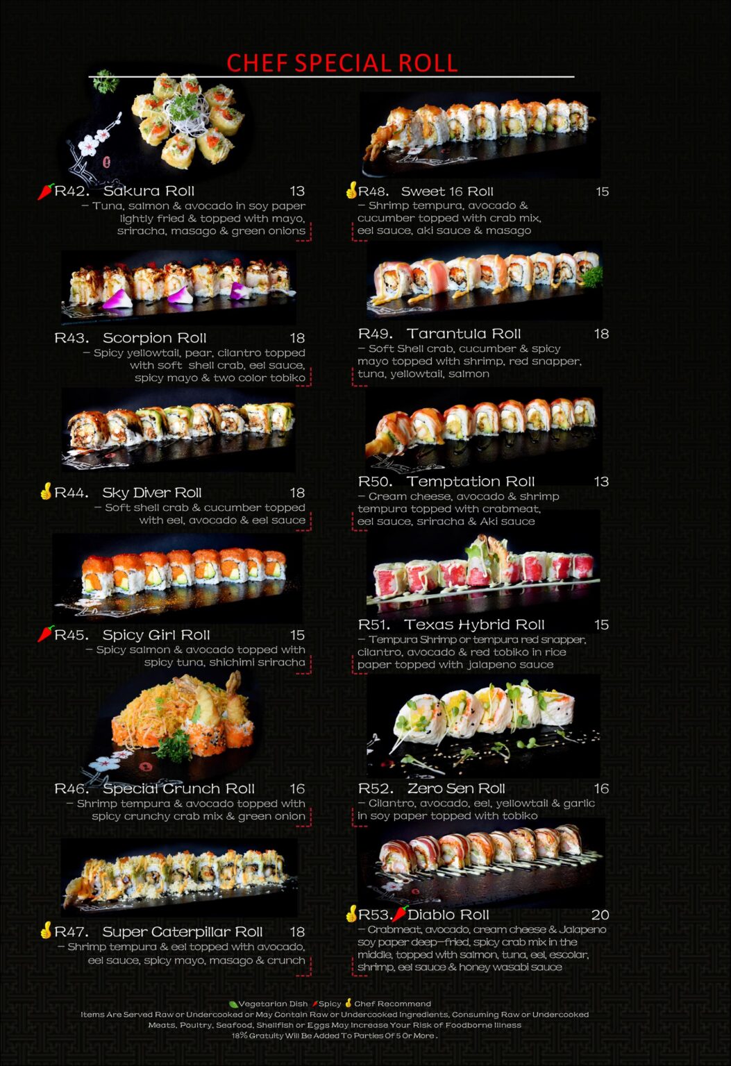 Menu – Akiko Sushi & Bar